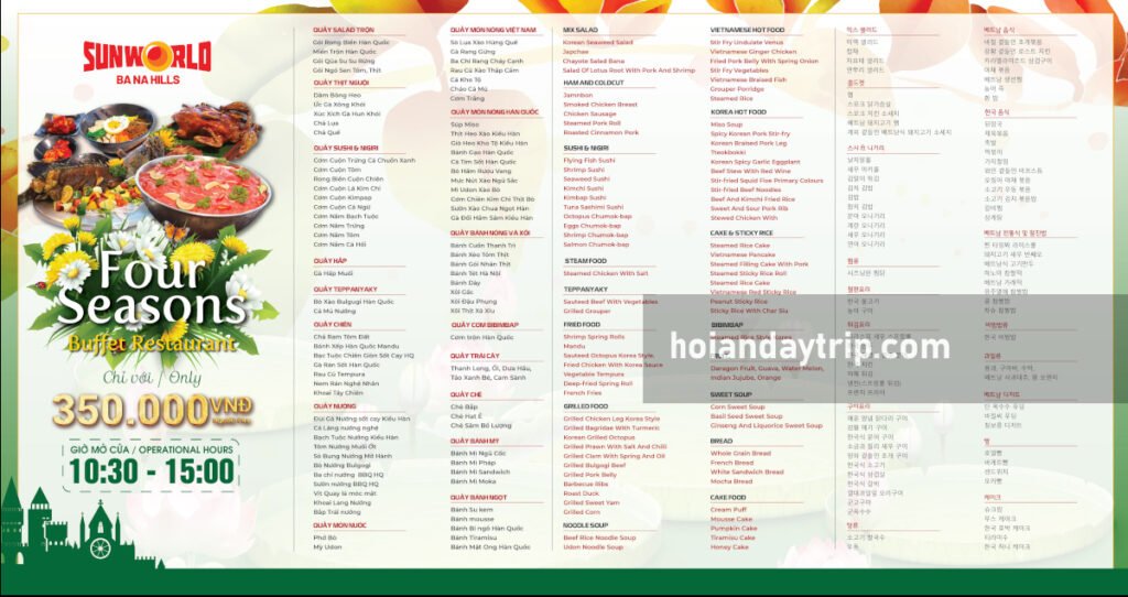 Four Seasons Restaurant - Best Places to Eat in Ba Na Hills